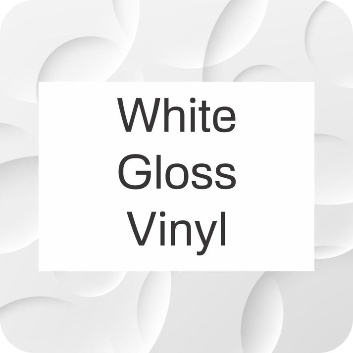 Rectangle Stickers - Gloss White – Simply Stickers
