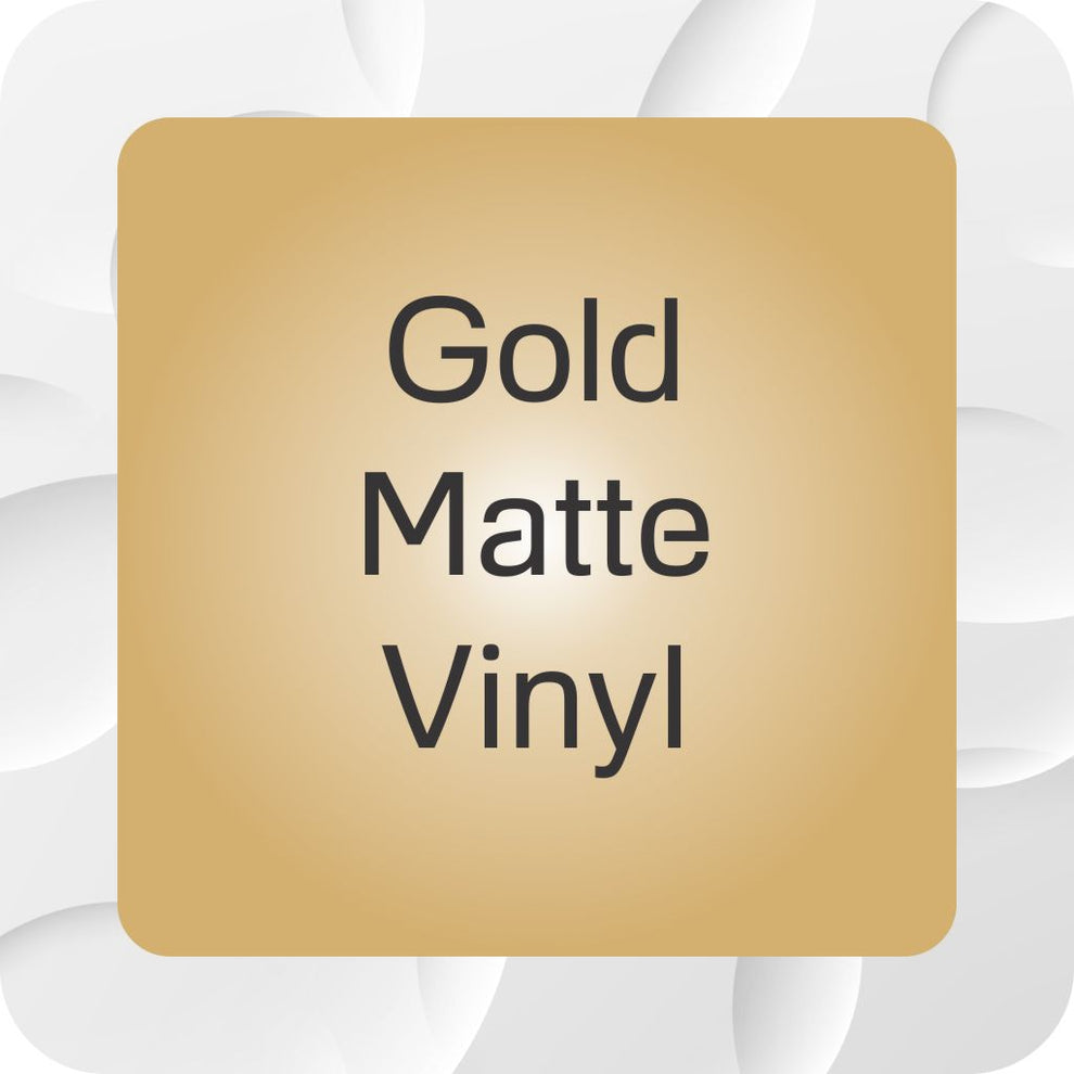 Rounded Corner Stickers - Matte gold – Simply Stickers