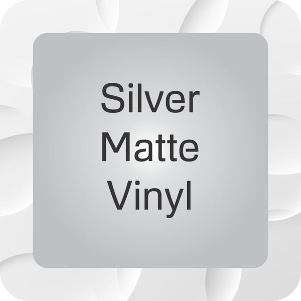 Rounded Corner Stickers - Matte silver – Simply Stickers